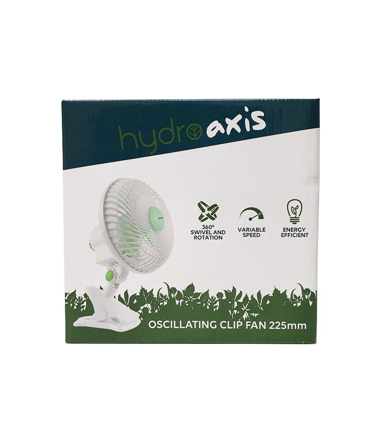 Hydro Axis 225mm Oscillating Clip Fan